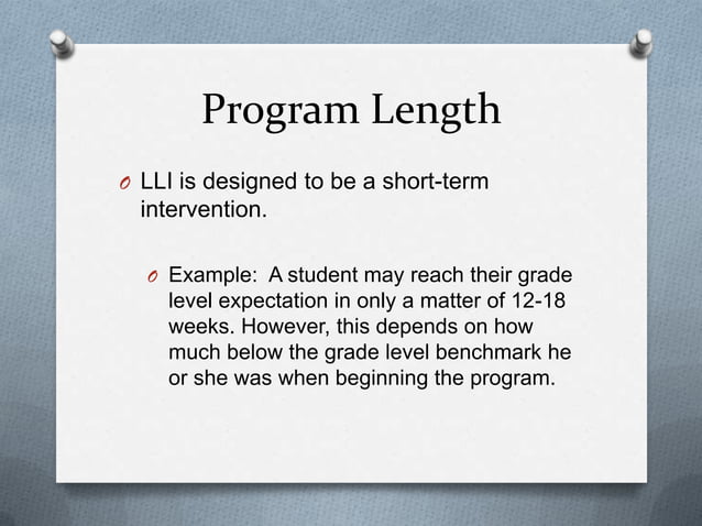 Leveled Literacy Intervention | PPTX