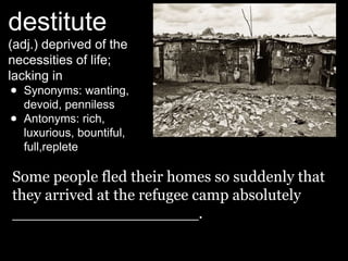 Level E UNIT 6 Vocabulary workshop power point | PPTX