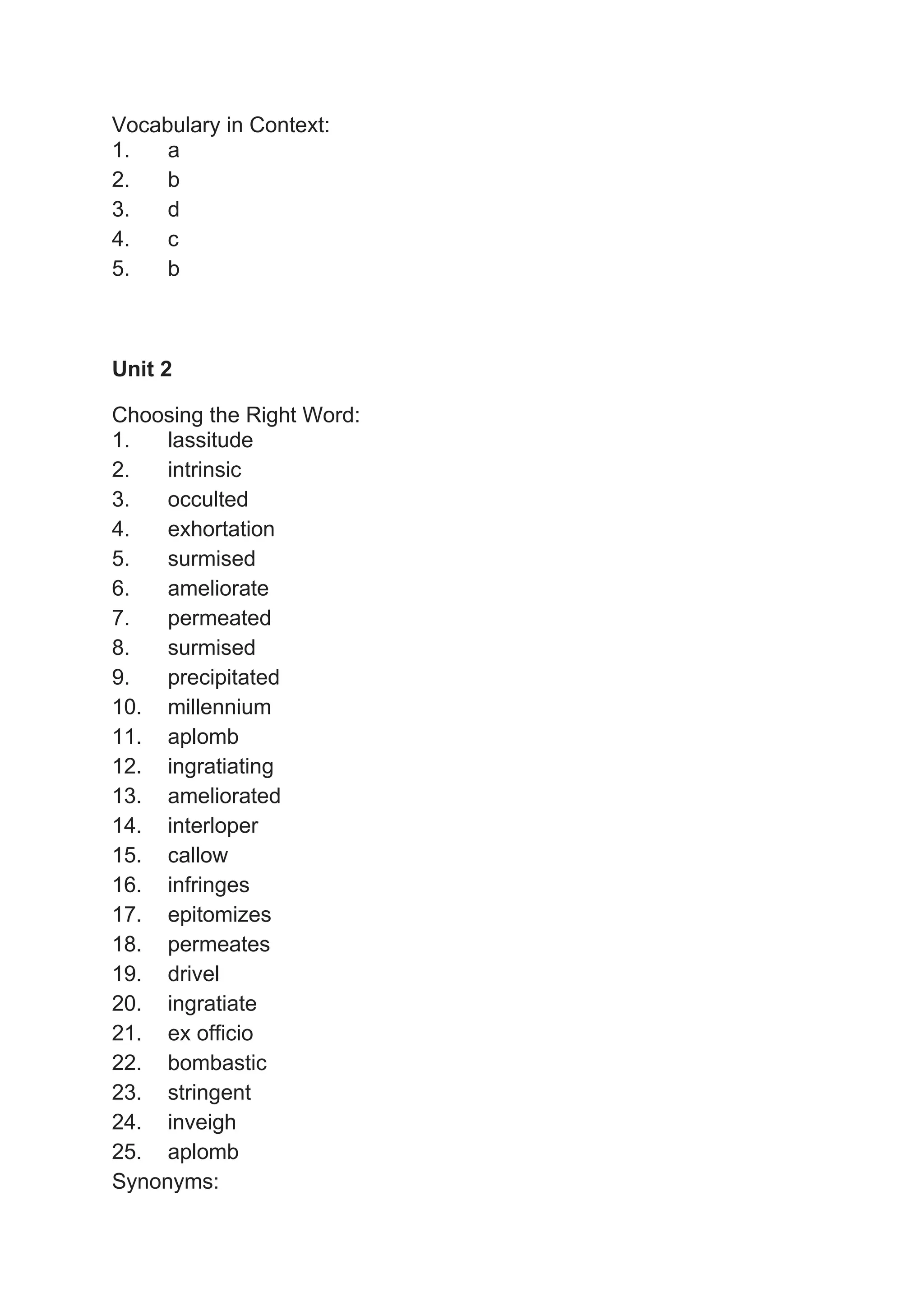 Vocabulary workshop Level F Enriched Edition for grade11 | DOCX