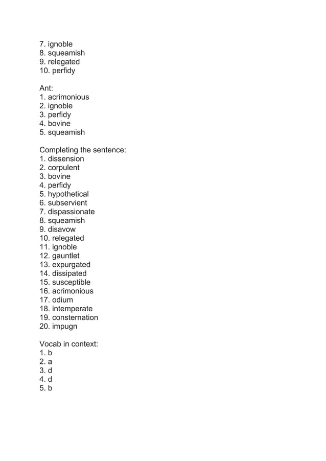 Vocabulary workshop Level F Enriched Edition for grade11 | DOCX