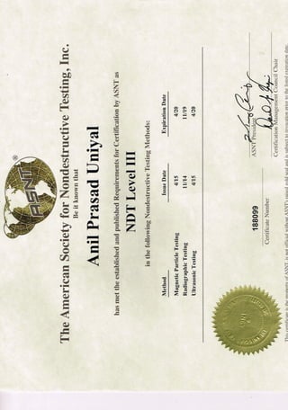 Level iii certi | PDF