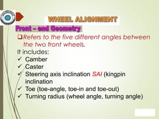 LEVEL II WHEEL ALIGNMENT system of automotive 3. | PPTX