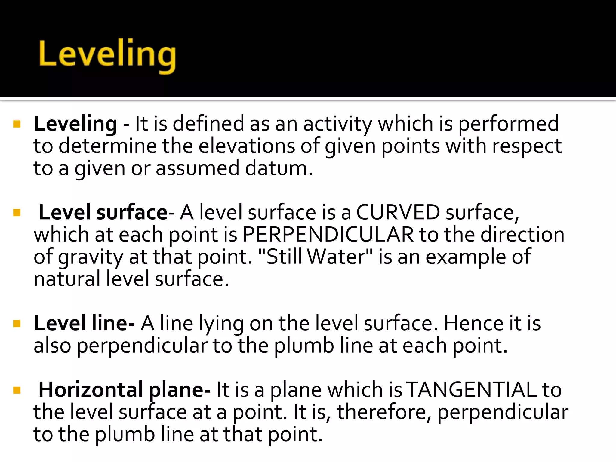 Leveling | PPTX