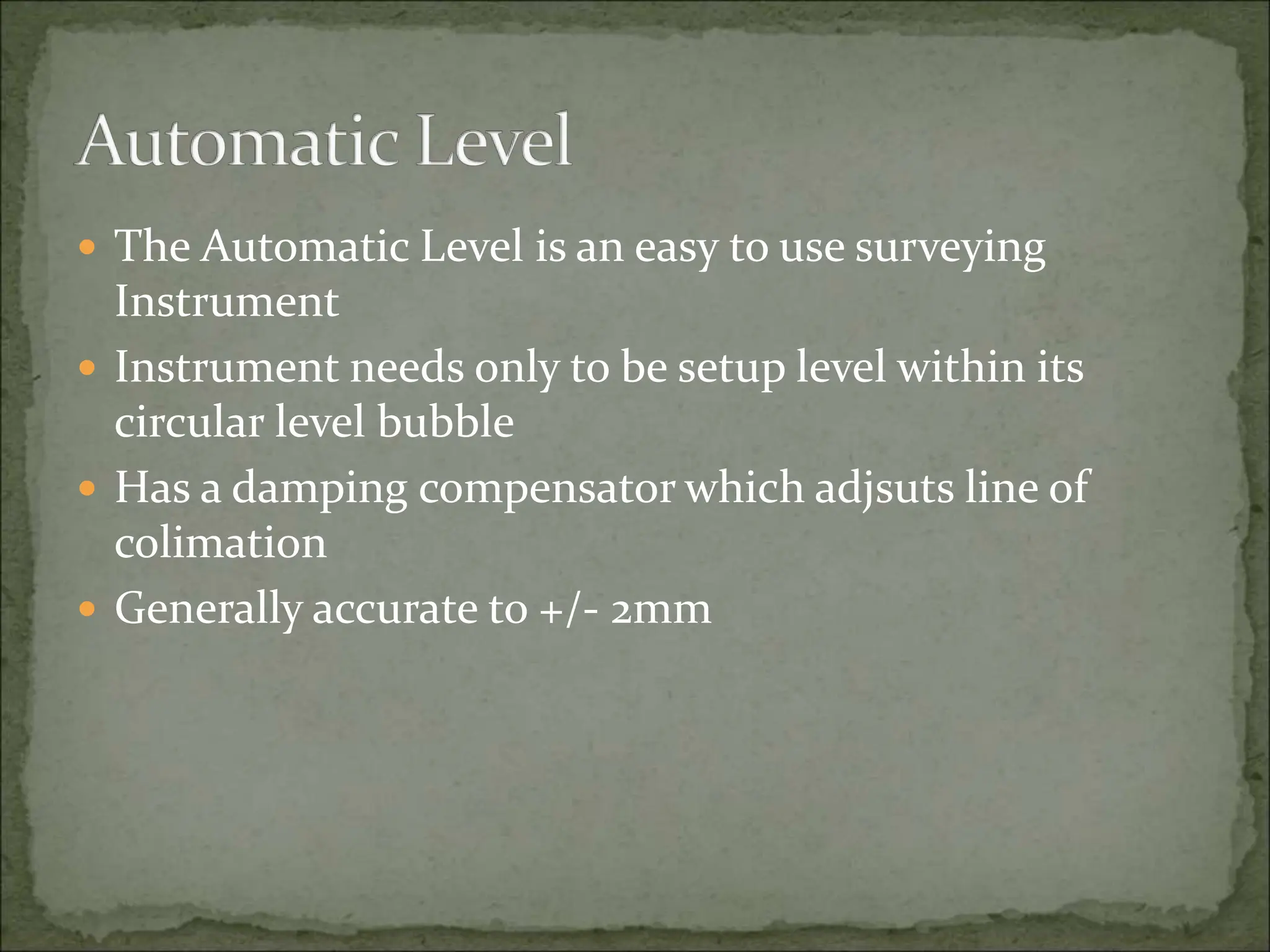 Leveling.ppt for survey work engineering | PPT