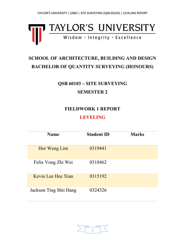 Leveling final-report | PDF | Geology | Science