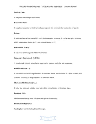 Leveling final-report | PDF