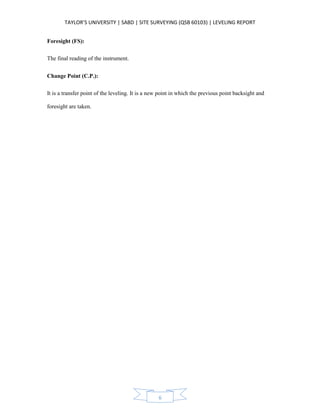 Leveling final-report | PDF