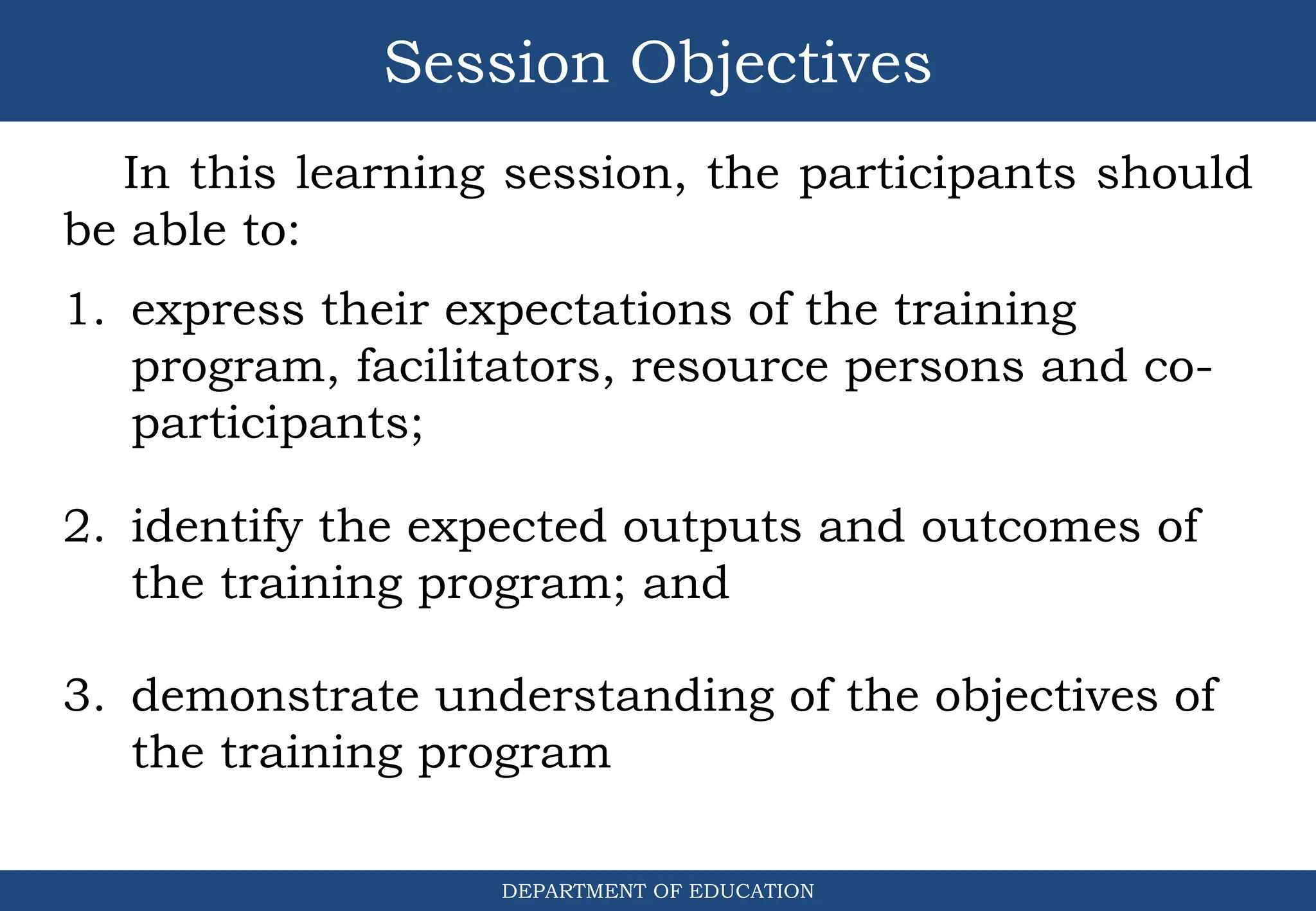 Leveling-of-Expectations Presentation in | PPT