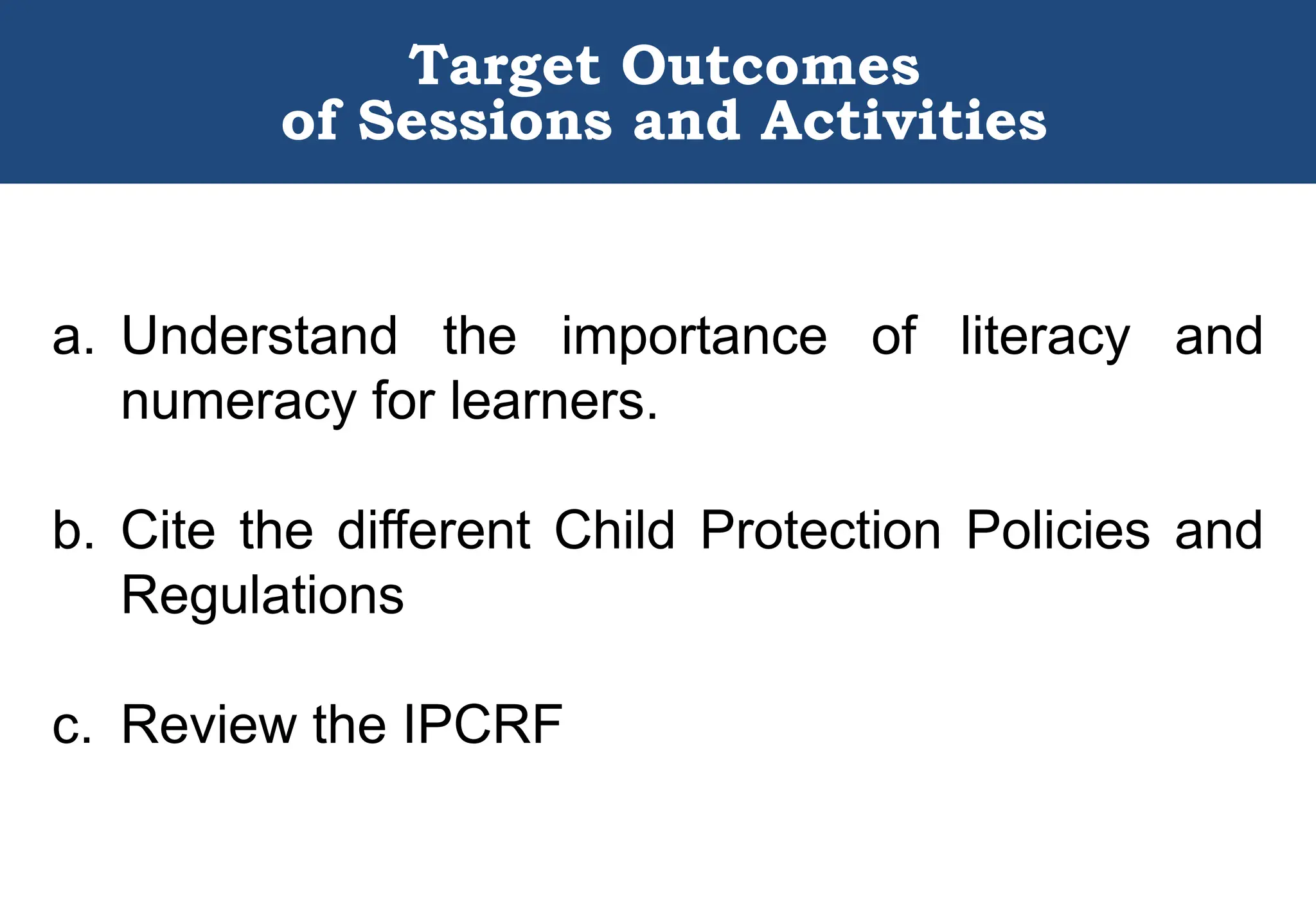 Leveling-of-Expectations Presentation in | PPT