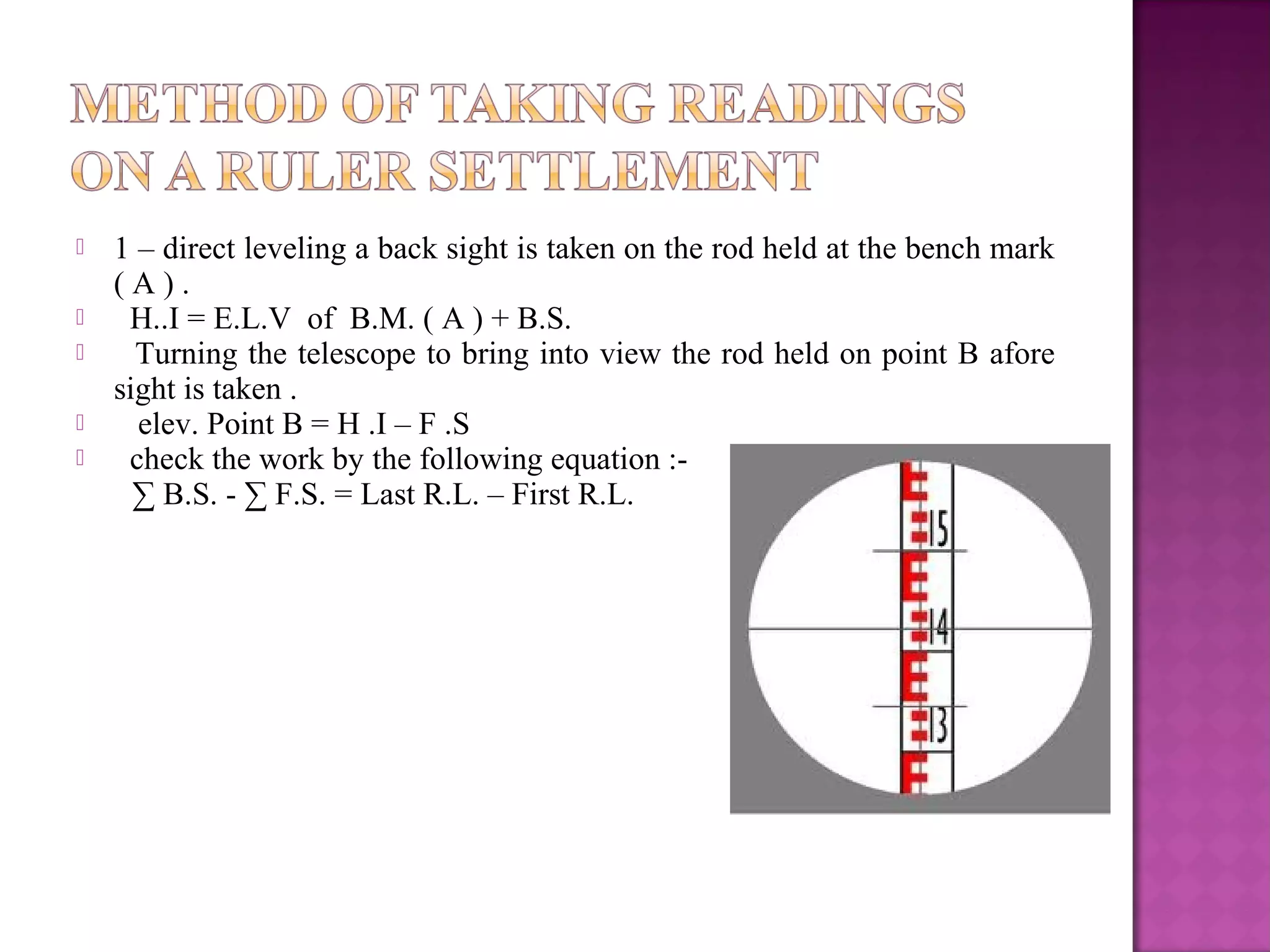 Leveling, Instruments of Leveling, Bearings (Surveying, ECE) | PPT