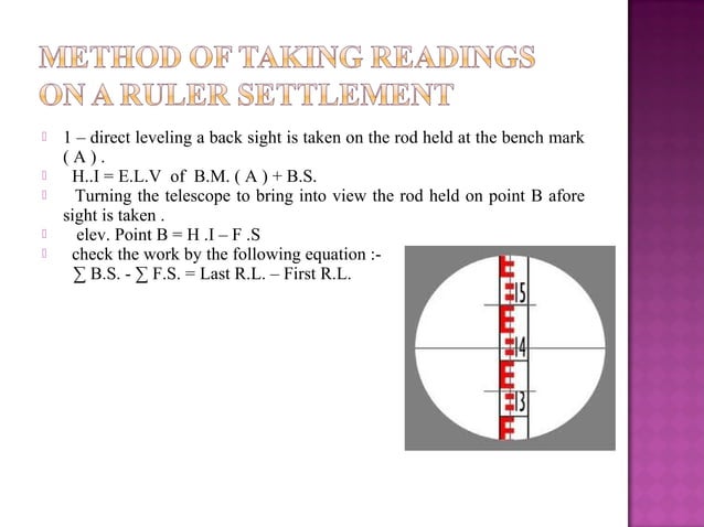 Leveling, Instruments of Leveling, Bearings (Surveying, ECE) | PPT | Geography | Science
