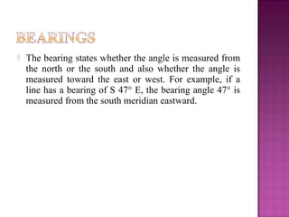 Leveling, Instruments of Leveling, Bearings (Surveying, ECE) | PPT