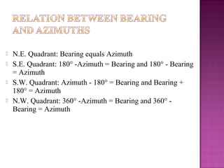 Leveling, Instruments of Leveling, Bearings (Surveying, ECE) | PPT