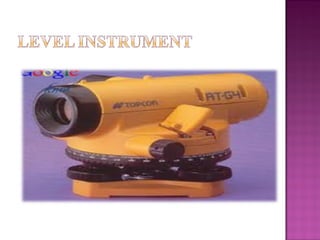 Leveling, Instruments of Leveling, Bearings (Surveying, ECE) | PPT