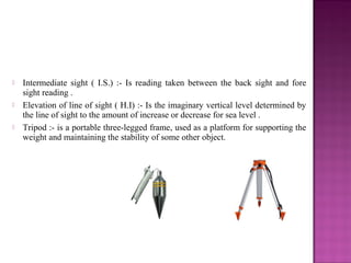 Leveling, Instruments of Leveling, Bearings (Surveying, ECE) | PPT