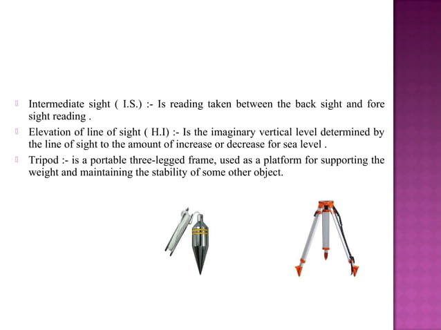 Leveling, Instruments of Leveling, Bearings (Surveying, ECE) | PPT ...