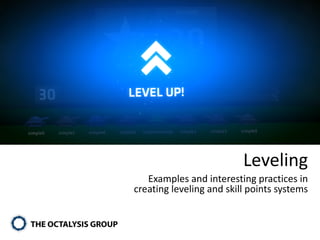 Gamification - Examples of different leveling and skill points systems ...