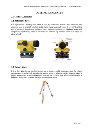 Leveling report | DOCX | Geology | Science