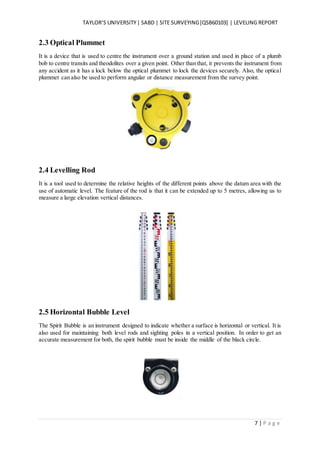 Leveling report | DOCX | Geology | Science
