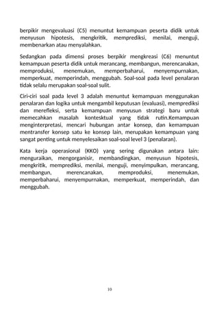 level Kognitif dalam pembuatan soal.docx
