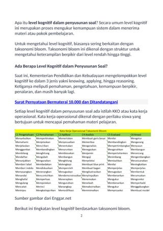 level Kognitif dalam pembuatan soal.docx