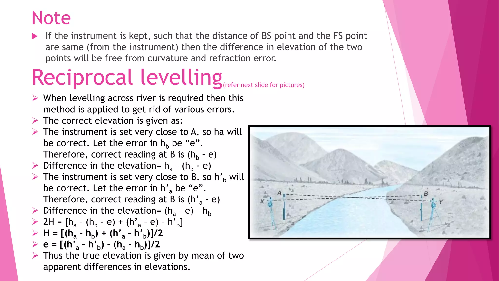 Levelling in Surveying | PDF
