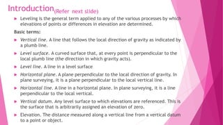 Levelling in Surveying | PDF