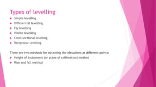 Levelling in Surveying | PDF