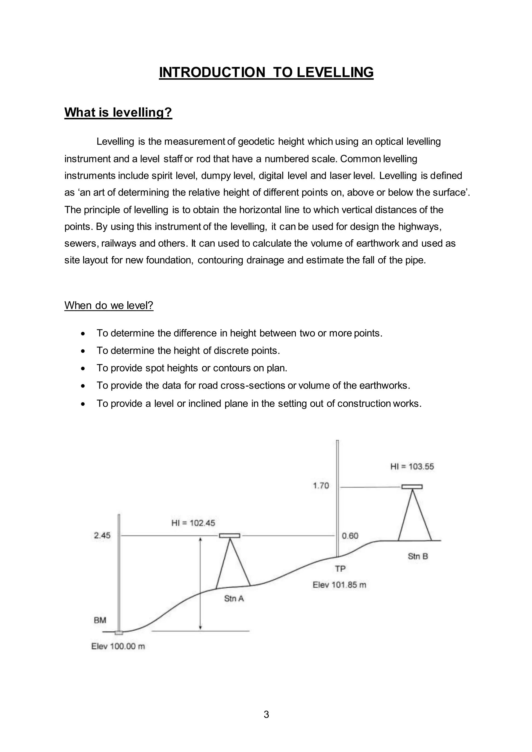 Assignment 1 - Levelling | DOCX