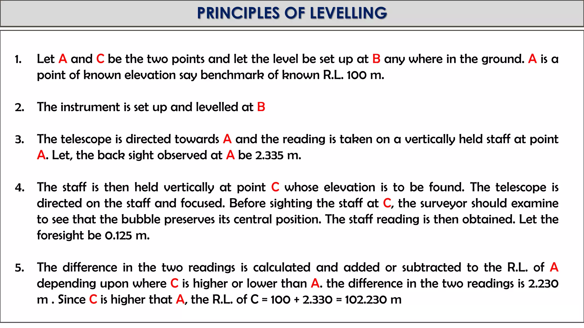 Levelling in Surveying | PDF