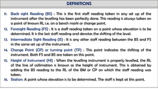 Levelling in Surveying | PDF