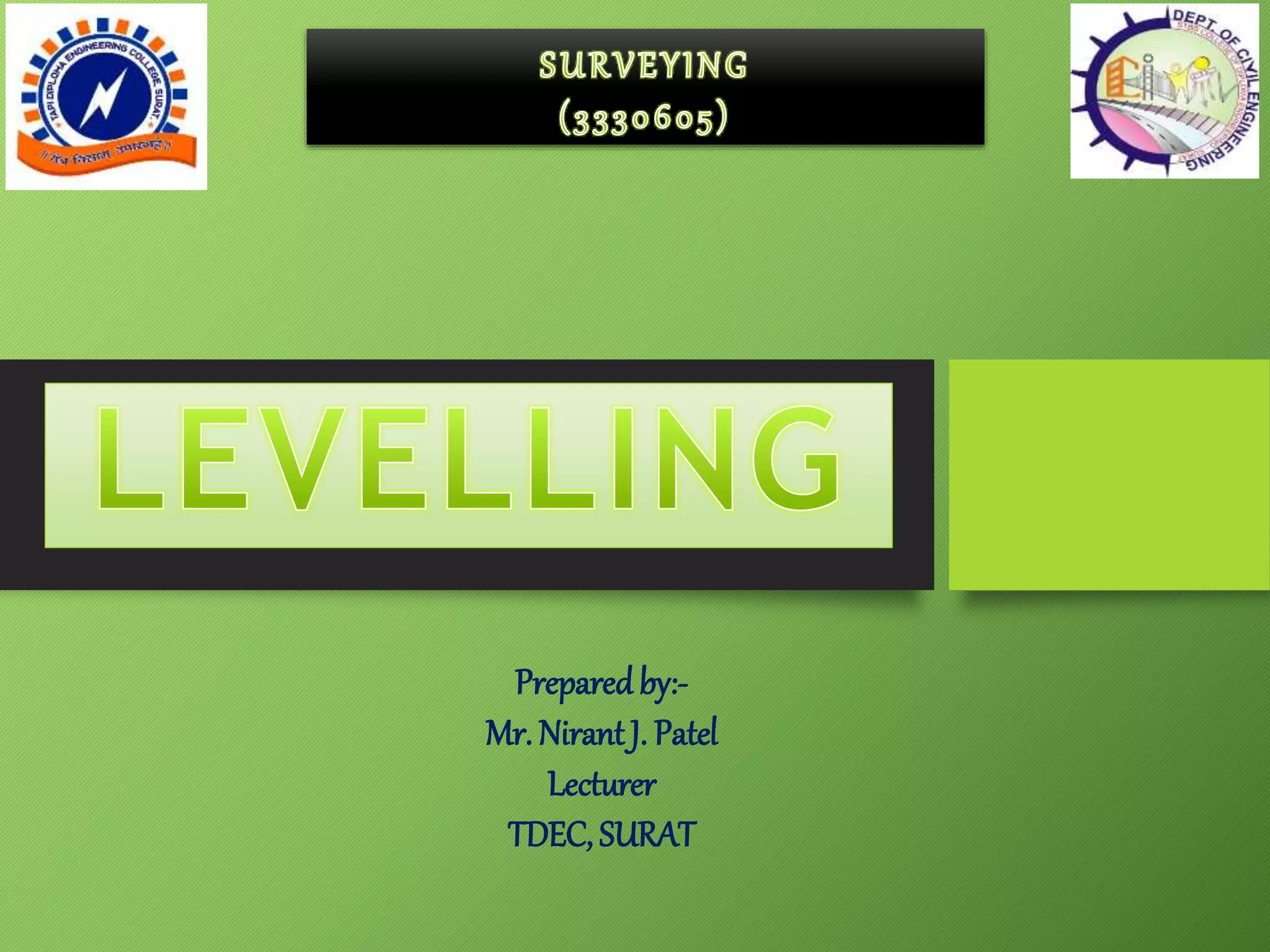 Levelling | PPTX | Science