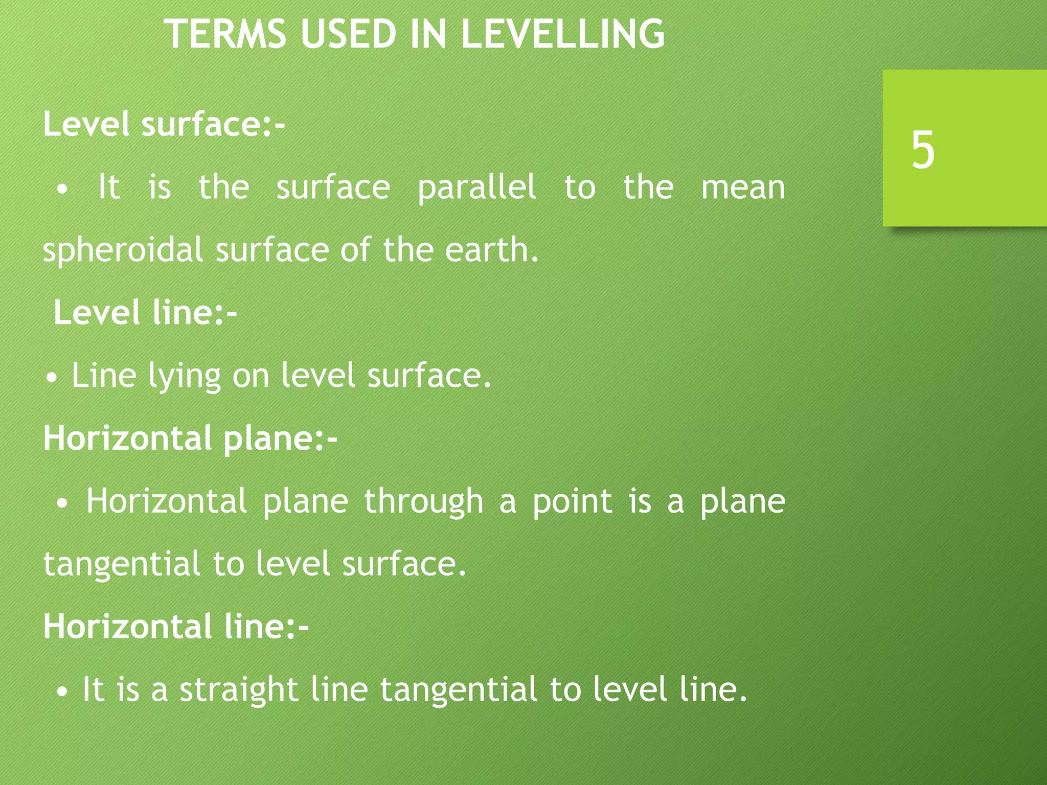 Levelling | PPTX | Science