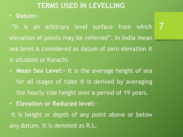 Levelling | PPTX | Science