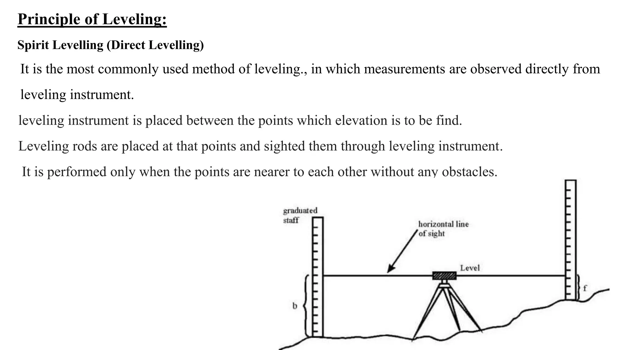 LEVELLING METHODS AND INSTRUMENTS IN SURVEYING | PPTX