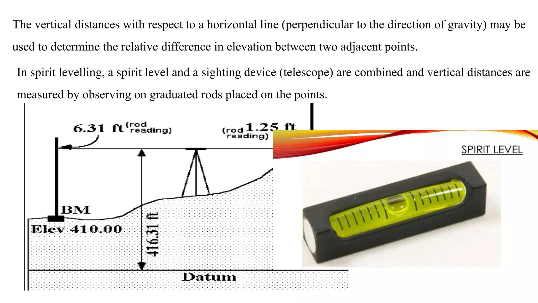 LEVELLING METHODS AND INSTRUMENTS IN SURVEYING | PPTX