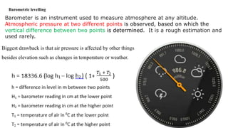 LEVELLING METHODS AND INSTRUMENTS IN SURVEYING | PPTX