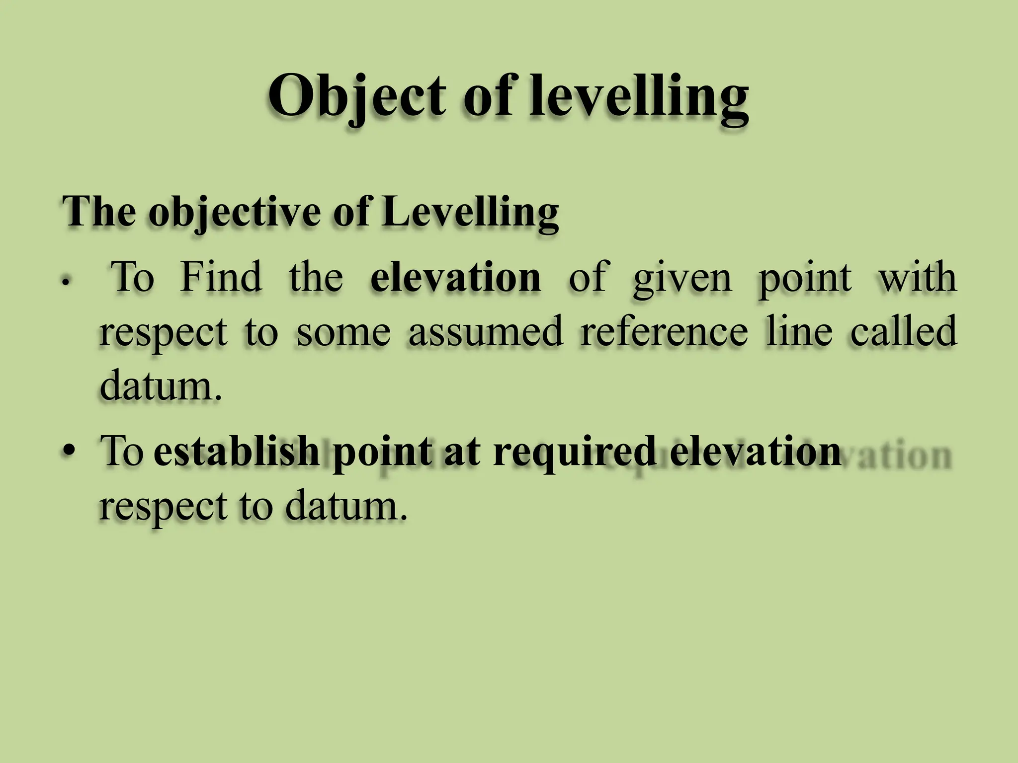 Levelling.pptx for civil engineering and b tech | PPTX