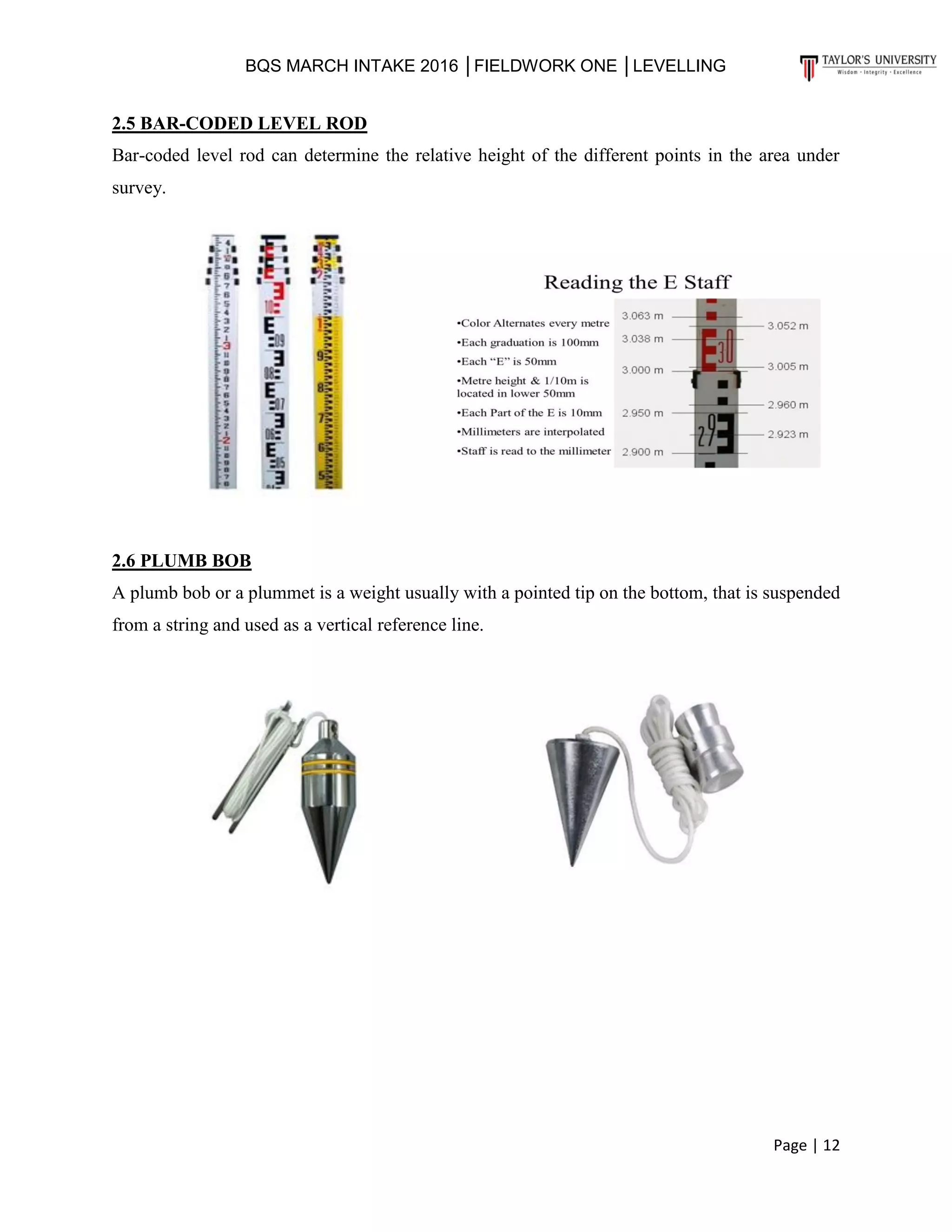 Levelling report-1 | PDF
