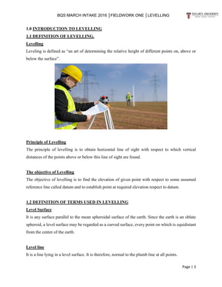 Levelling report-1 | PDF