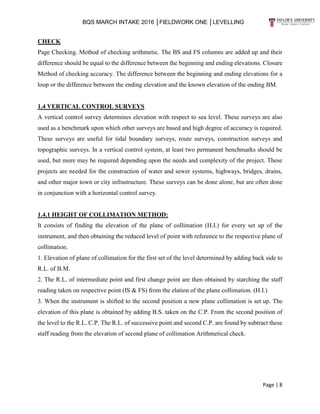 Levelling report-1 | PDF