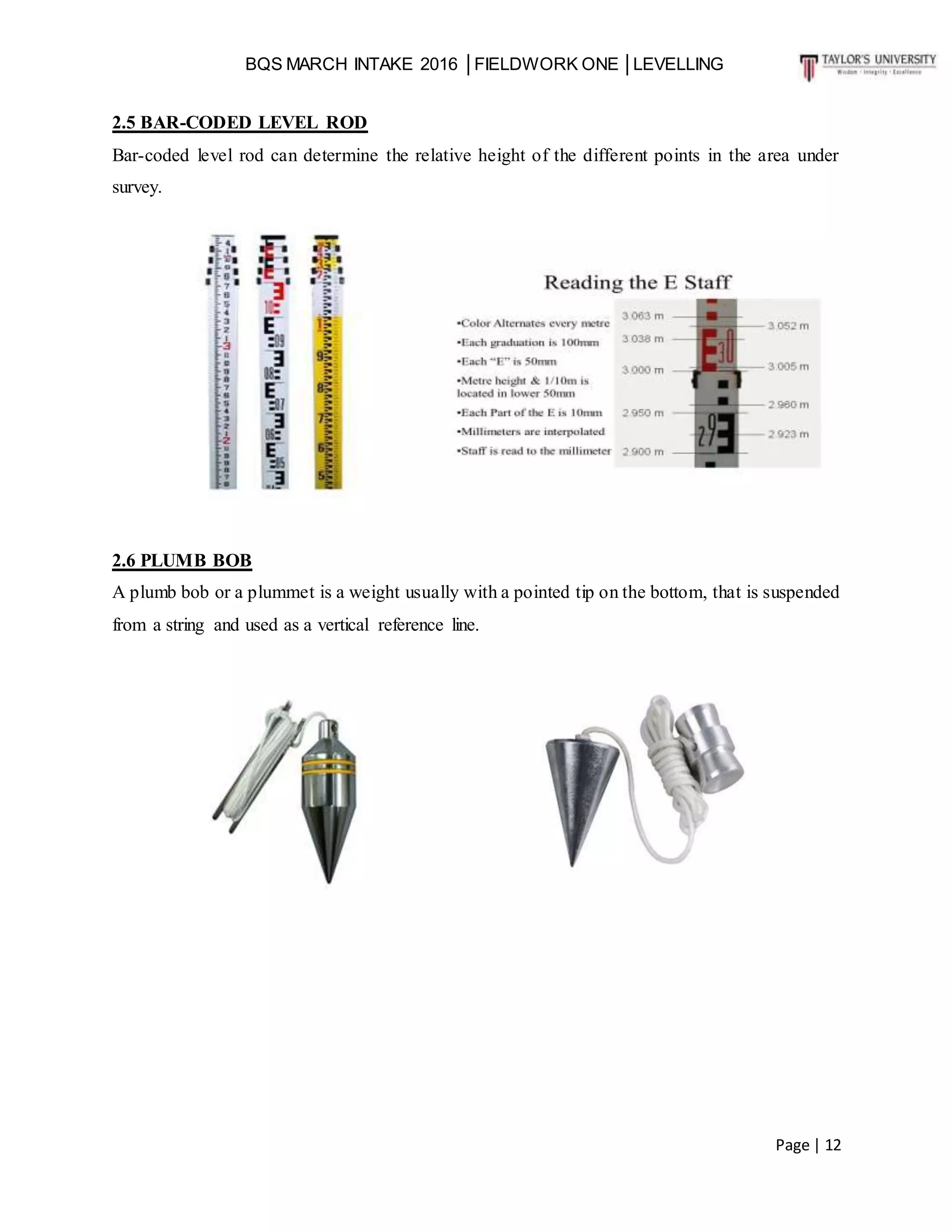 Levelling report | DOCX