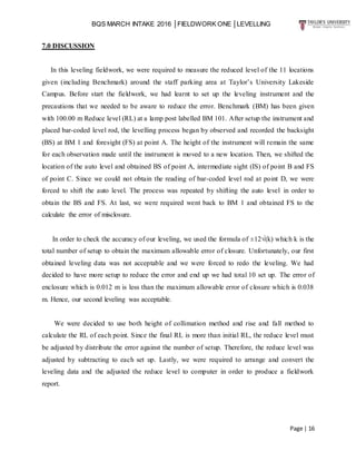 Levelling report | DOCX