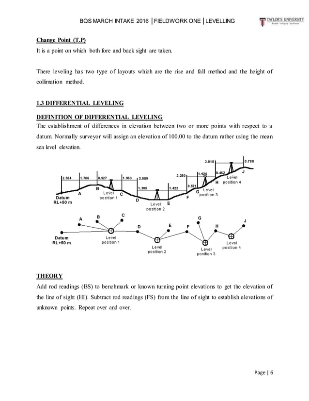 Levelling report | DOCX
