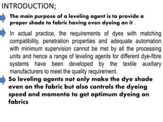 Levelling agent | PPTX