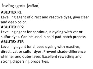 Levelling agent | PPTX