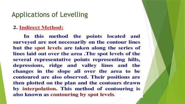 Levelling Applications civil engineering.pptx