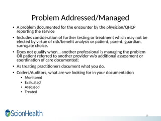 level MDM physician educatiuon for the bill.pptx