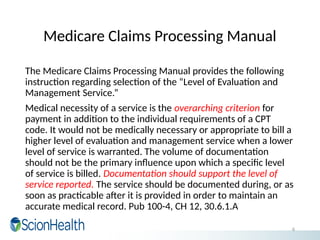 level MDM physician educatiuon for the bill.pptx