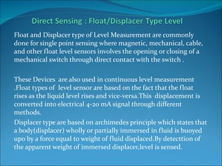 Level Measurement | PPT